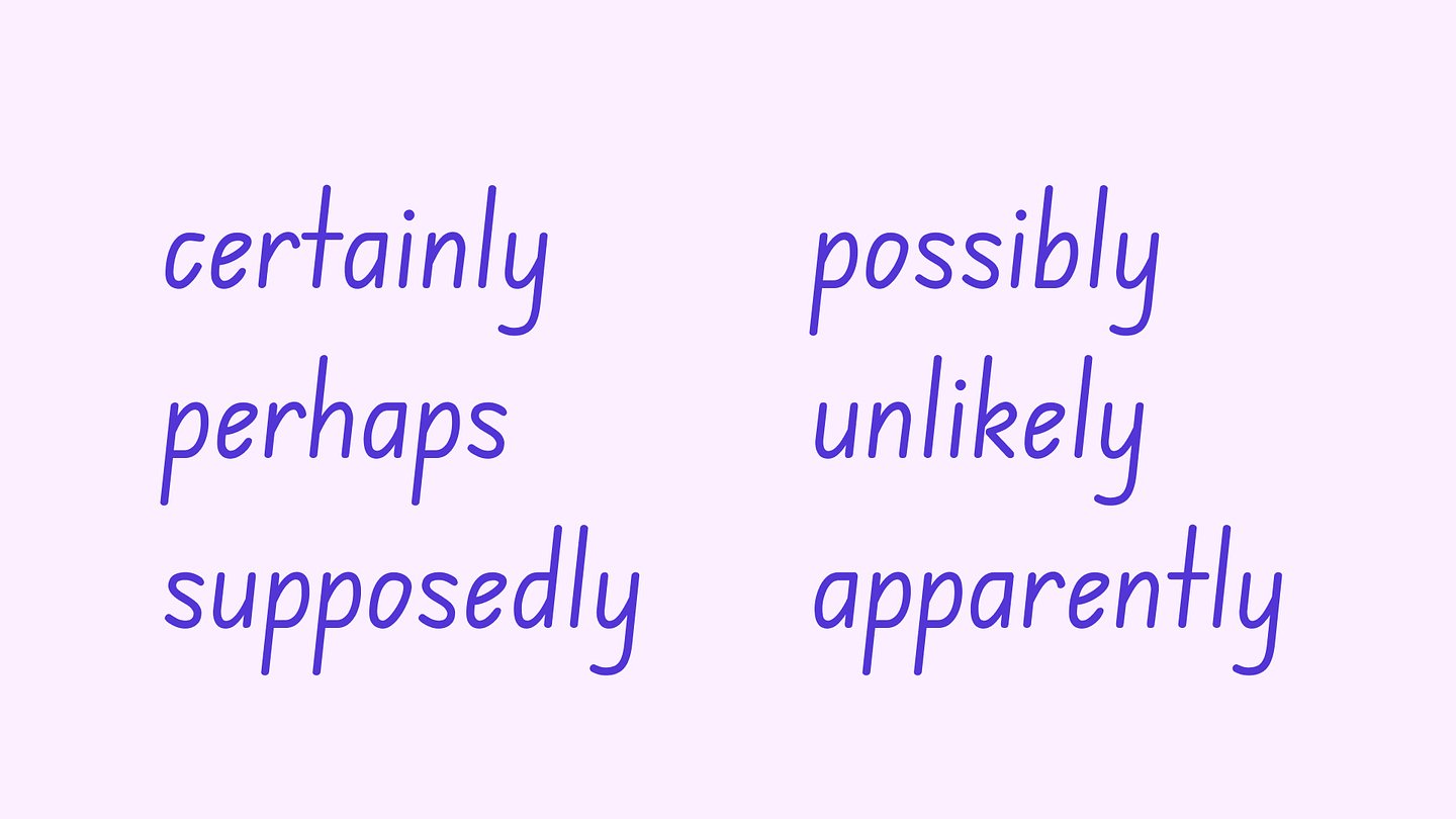 Adverbs of Probability: Part 2 Worksheet with Answers | Twee