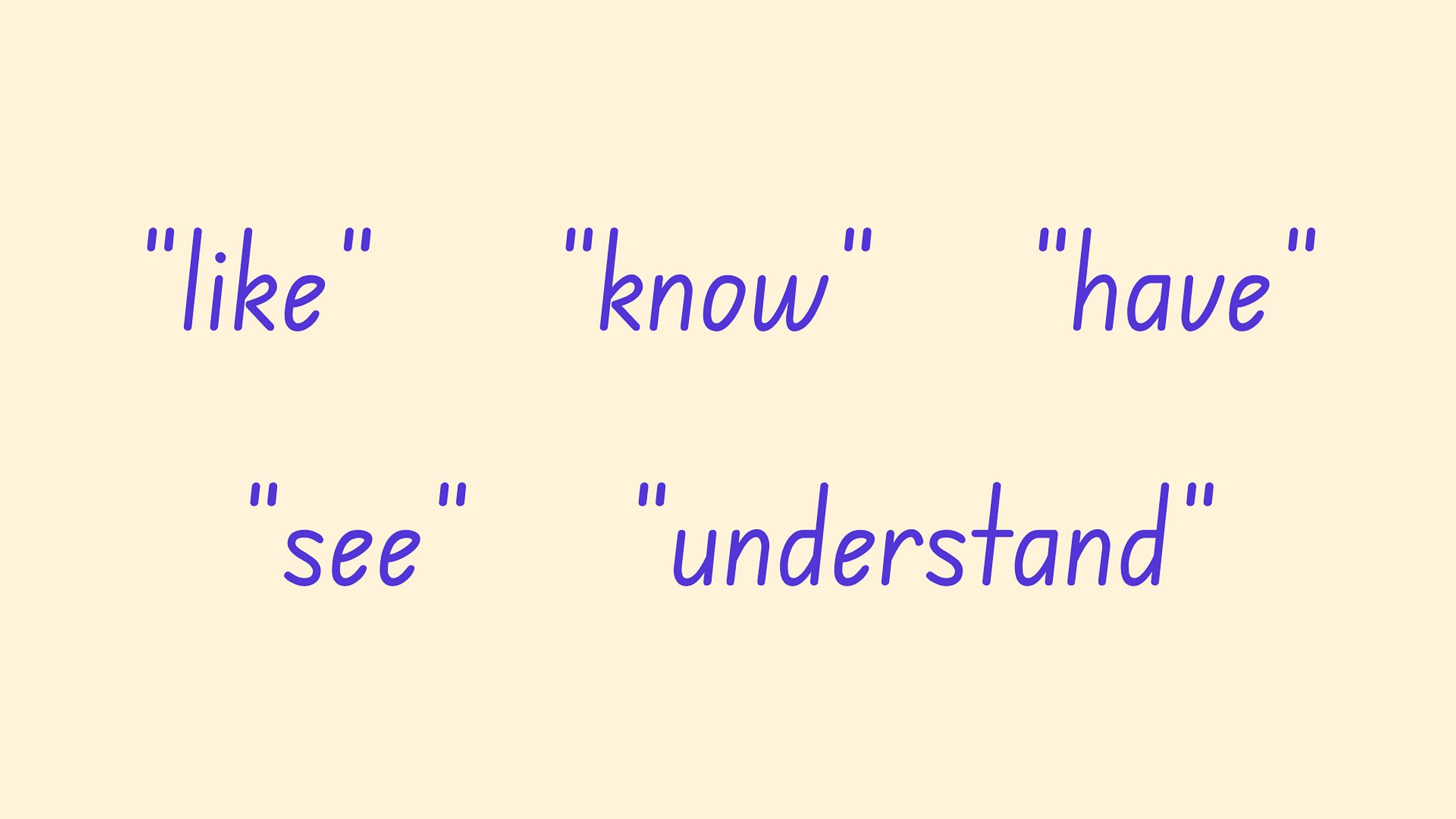 Worksheets On Stative Verbs Twee