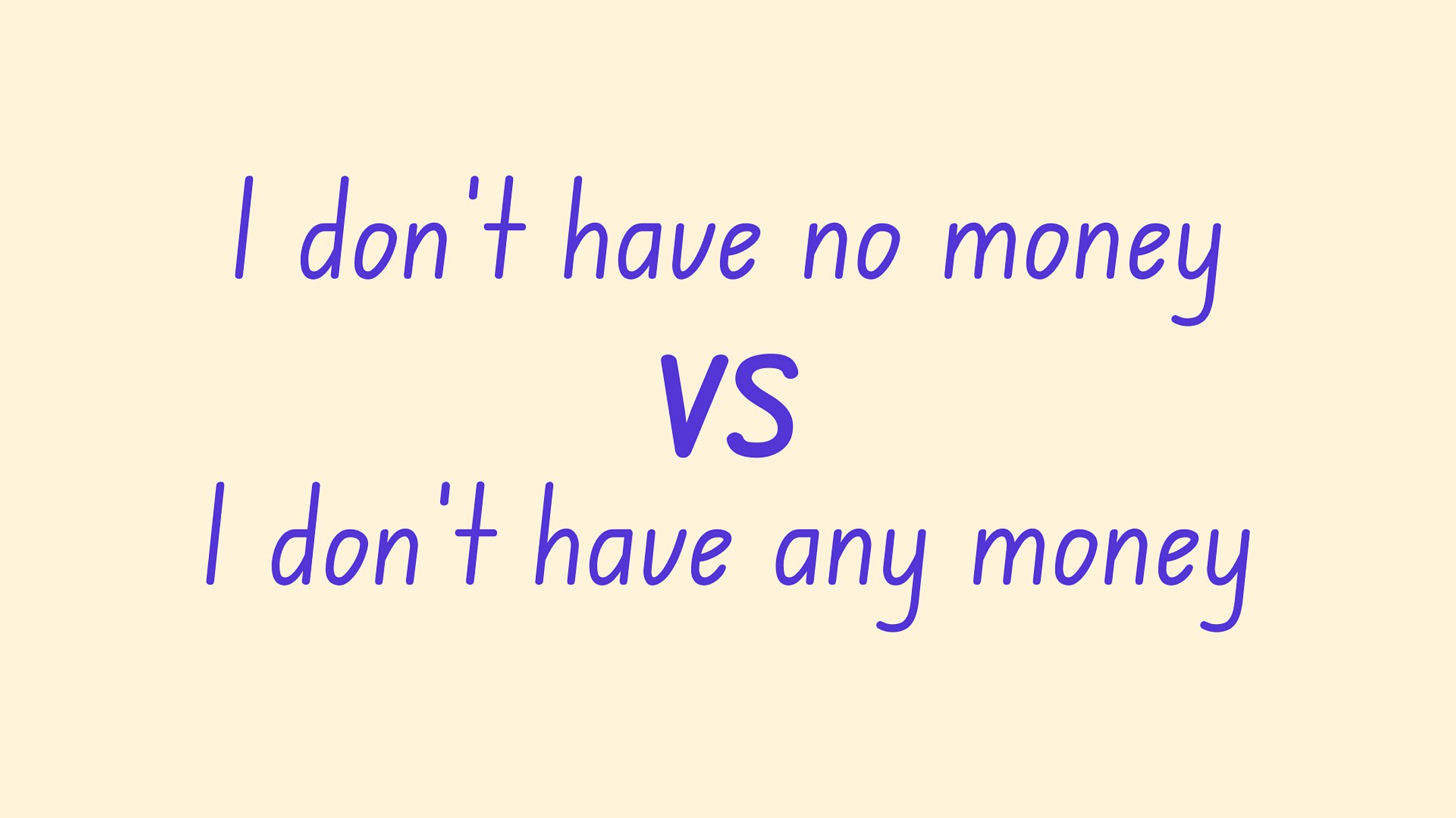 Double Negatives in Negative Sentences Worksheet with Answers | Twee