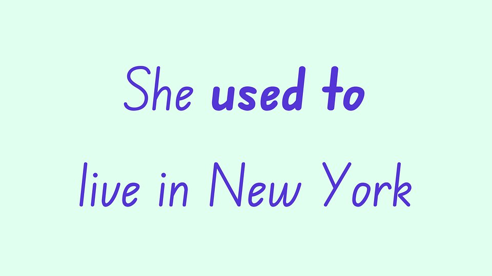 "Used To" Worksheets | Twee